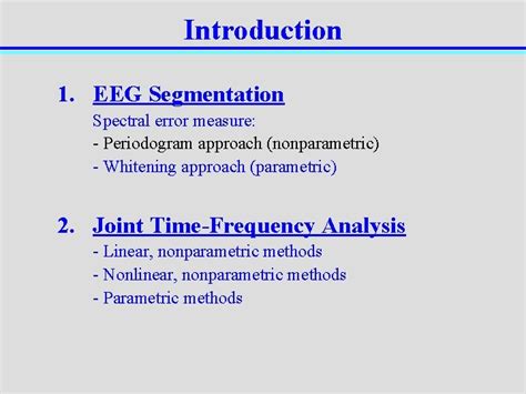 Biomedical Signal Processing Eeg Segmentation Joint Timefrequency Analysis