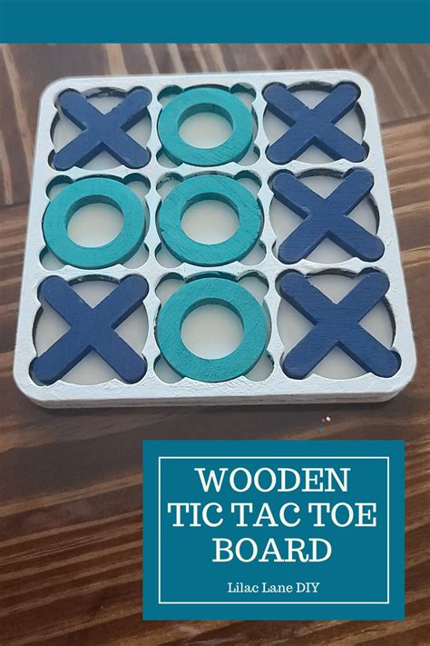 Wooden Tic Tac Toe Board Homemade Diy Custome Tic Tac Toe Board Tic