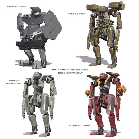 Warbot 3d Models Shawnaloroc