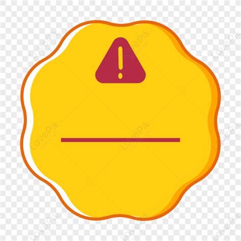 Yellow Warning Notification Message Symbol Flat Warning Icon Png Picture And Clipart Image For
