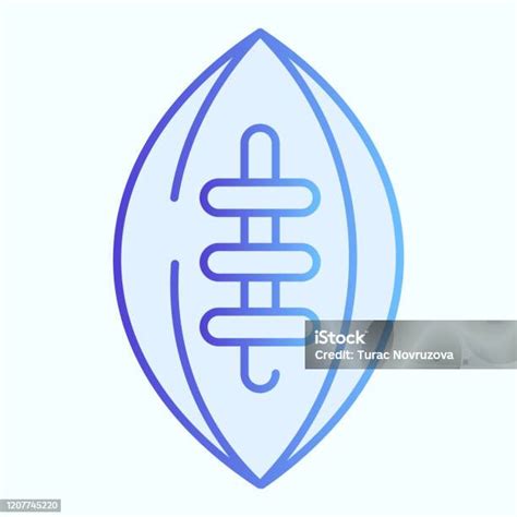 미식 축구 공 플랫 아이콘입니다 럭비 공 벡터 그림 흰색에 격리 웹 및 응용 프로그램을 위해 설계된 게임 그라데이션 스타일 디자인 Eps 10 가죽에 대한 스톡 벡터 아트