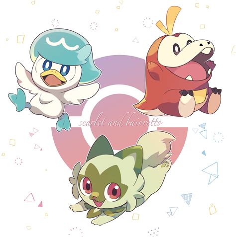 Sprigatito Fuecoco And Quaxly Pokemon Drawn By Homa Corn Danbooru
