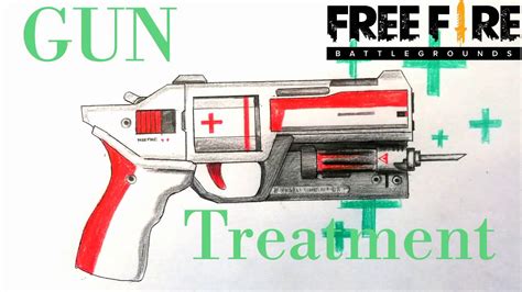 How to draw Treatment Gun Vẽ Súng Điện Garena Free Fire YouTube