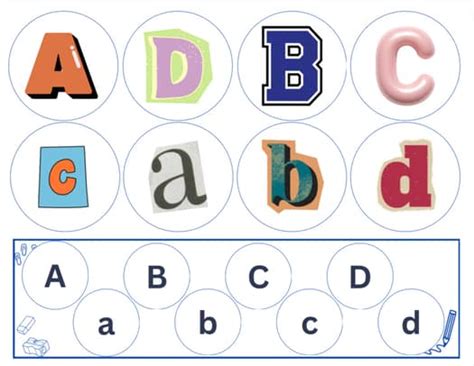 Non Identical Letter Matching Freebie By Blossomaba Tpt