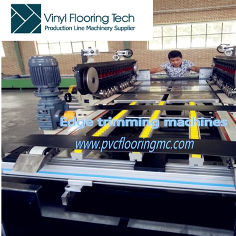 High Accurate Spc Floor Tile Long Side And Short Side Trimming Machine