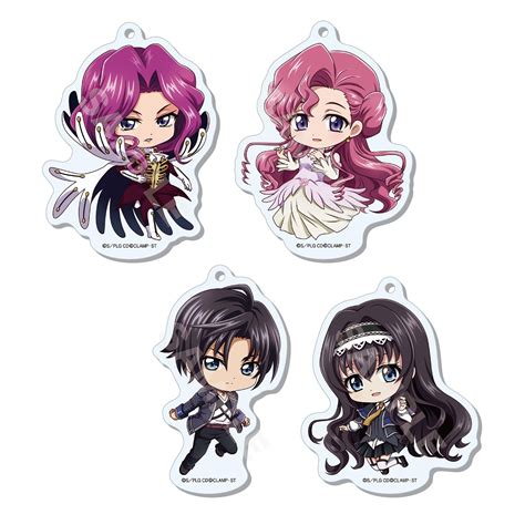 Code Geass Key Chain Blind Box Chibis Anime Chibis Anime Goods