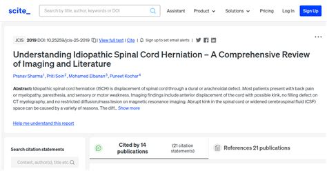 Understanding Idiopathic Spinal Cord Herniation A Comprehensive Review Of Imaging And