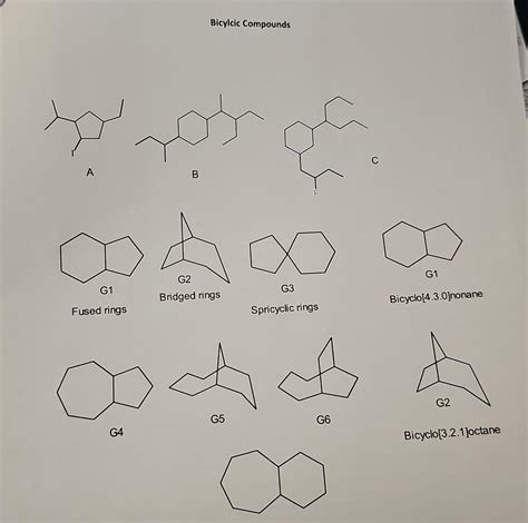 Solved Bicylcic Compounds C A B G1 Bridged Rings G3 Fused