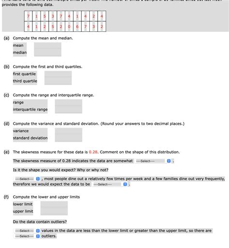 Solved A Compute The Mean And Median Mean Median B Chegg