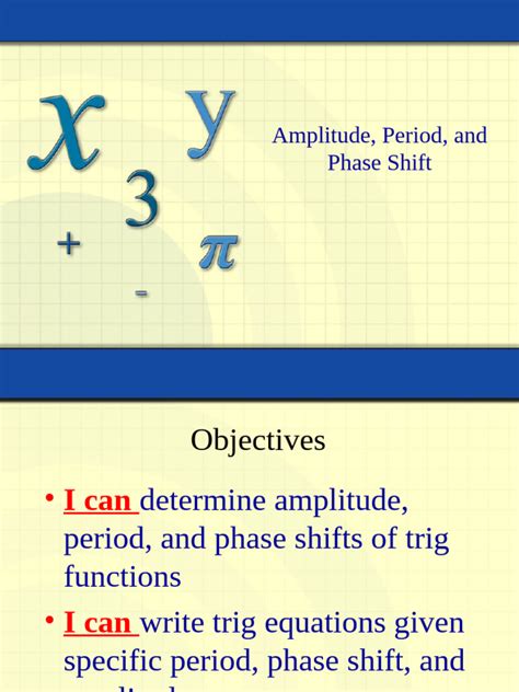 Triggraphamplitudeandperiod Pdf Trigonometric Functions