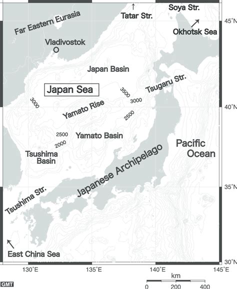 The Major Geography Of The Japan Sea Download Scientific Diagram
