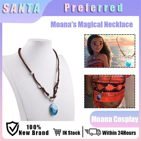 1pcs Bule Princess Moana Necklace Handiwork For Girls Moana Costume