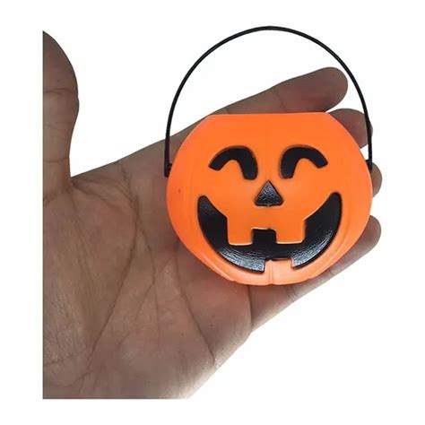 Mini Balde Abóbora Halloween