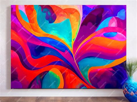 Premium Photo Experience The Vibrant Energy Of Abstract Art With A