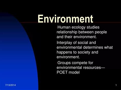 PPT Environment PowerPoint Presentation Free Download ID 1704988