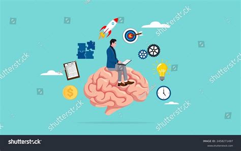 genius expert learning new skills accelerated stock vector royalty