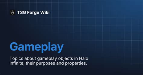 Gameplay Tsg Forge Wiki