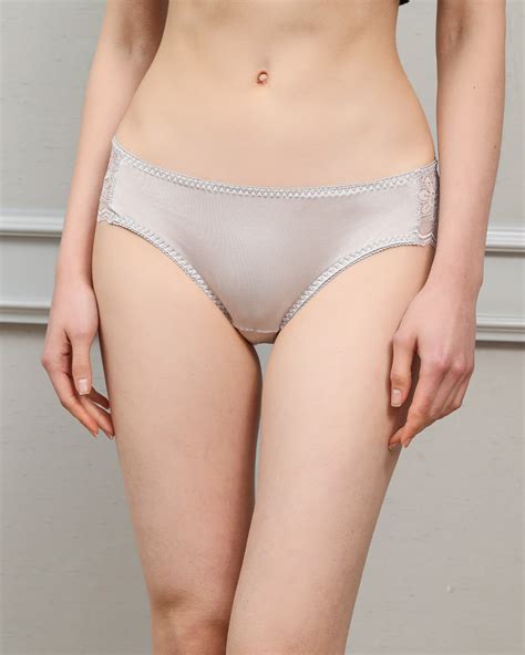 Daisysilk Low Rise Silk Panties Knit Silk With Lace Back For Women