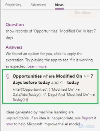 New Ideas Panel In Power Apps Canvas App Microsoft Dynamics CRM Tips And Tricks