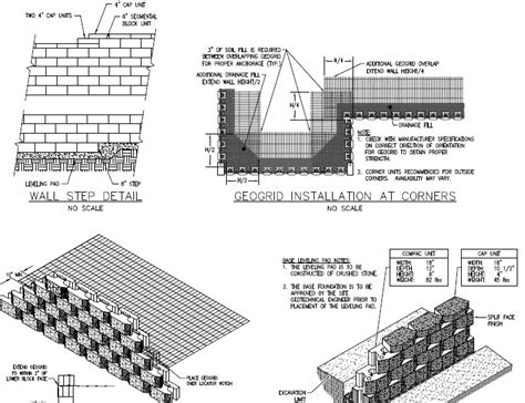 Segmental Block Retaining Wall Details Home