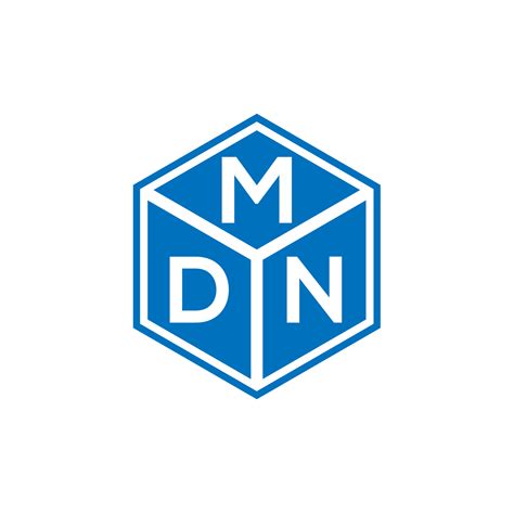Mdn Letter Logo Design On Black Background Mdn Creative Initials