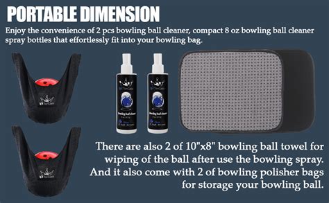 Tongass Combo Pack Bowling Ball Cleaner Spray Kit 10x8