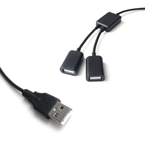 Xisaok Usb Splitter Usb Male To 2 Female Usb Extension Cable Long Usb Y