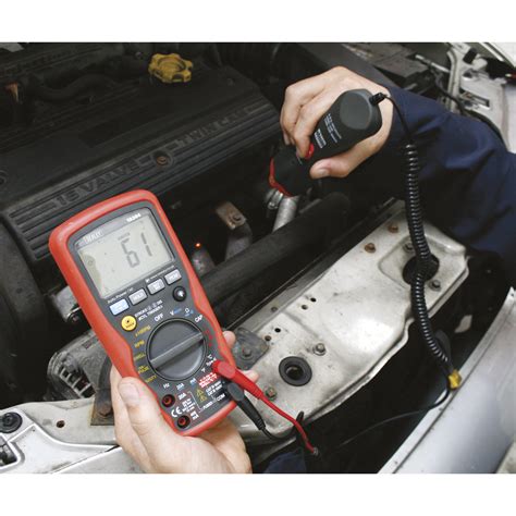 Digital Automotive Analyser 15 Function With Inductive Coupler Infrared Temperature Probe Mdtools