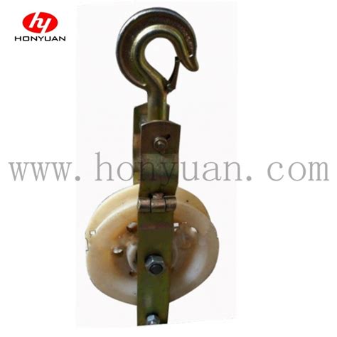 Earth Wire Nylon Wheel Stringing Block With Hook China Lifting Tools