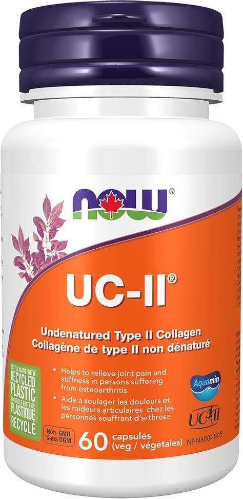 Now Supplements Uc Ii Type Ii Collagen With Undenatured 60 Veg