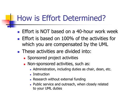 Ppt Understanding Effort Certification At Umass Dartmouth A Guide
