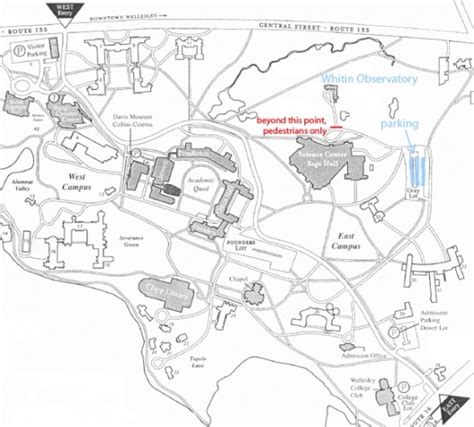 Wellesley College Map Wellesley College Campus Map World Map Gray