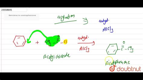 Benzene To Acetophenone