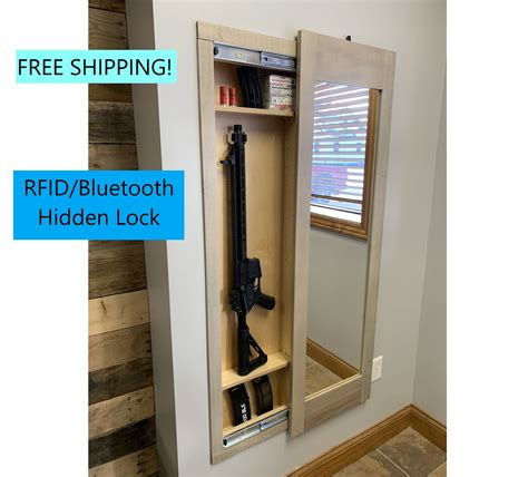 Hidden Gun Safe Mirror Plans Wooden Retreat