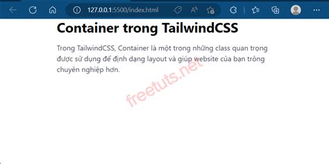 Container Trong Tailwind Css Tính Năng Tạo Layout Dễ Dàng