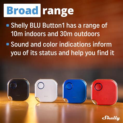 Snapklik Com BLU Button1 Red Bluetooth Operated Action And Scenes Activation Button Home