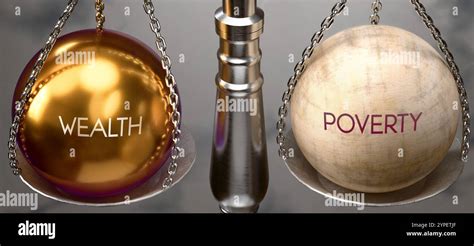 Wealth Or Poverty Weighing Two Choices Available Options Choosing
