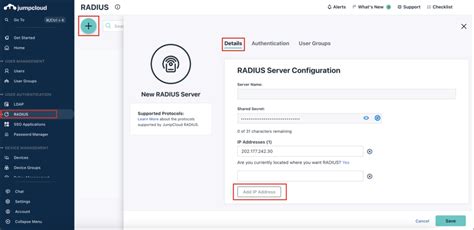 RADIUS Configuration and Authentication - JumpCloud