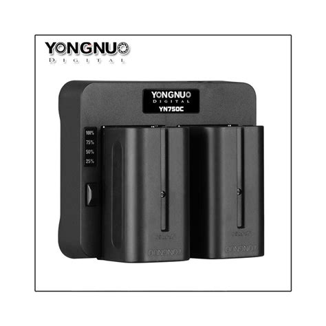 YONGNUO YN750C Dual Battery Charger For SONY NP-F570 NP-F770 NP-F970 ...