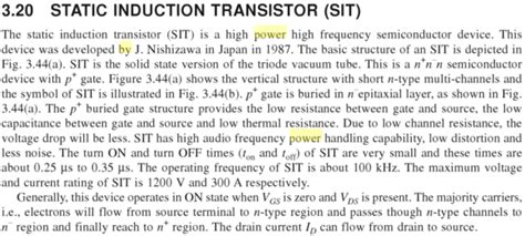 Sitstatic Induction Transistor Construction And Working
