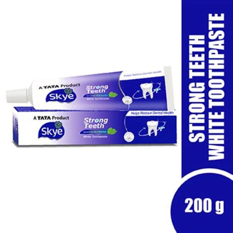 Skye Strong Teeth White Toothpaste 200 Gm Starquik