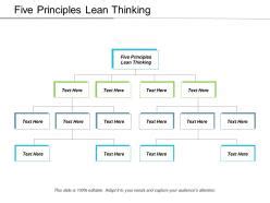 Five Principles Lean Thinking Ppt Powerpoint Presentation Ideas Graphics Design Cpb PowerPoint