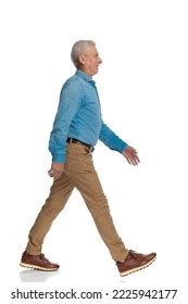 Side View Picture Handsome Old Man Stock Photo Shutterstock