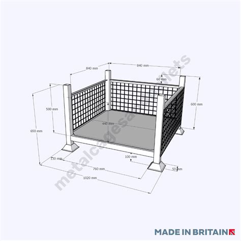 Mesh Storage Stillage Cages Customise Stillages And Buy From £155