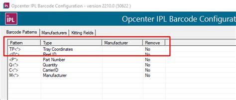 how to configure the tray coordinates pattern using the configure