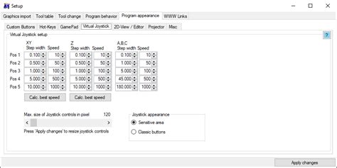 Setup Program Appearance