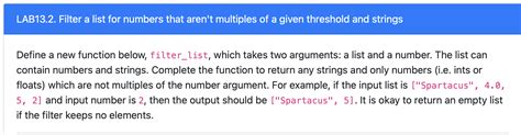 Solved Define A New Function Below Filter List Which Takes Chegg