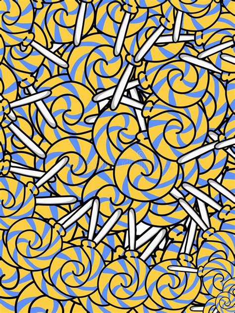 Color Of Cute Candy Cartoon Stock Illustration Illustration Of Black Element 258930580