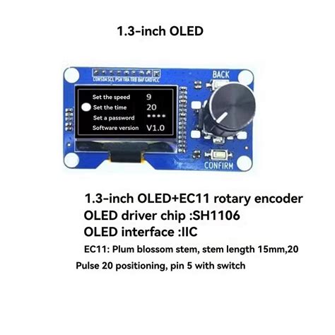 Ec11 Rotary Encoder Iic Schnittstelle Oled 13 Lcd Display Diy P1k8 Ebay Australia