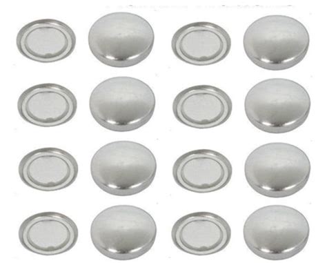 12mm Concave Flatback Buttons Fabric Flat Backs